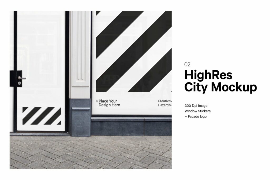 Store Window Sticker Mockup – MasterBundles