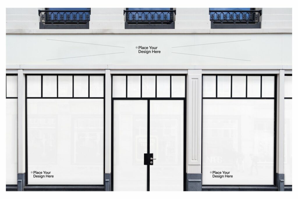 Store Window Sticker Mockup – MasterBundles