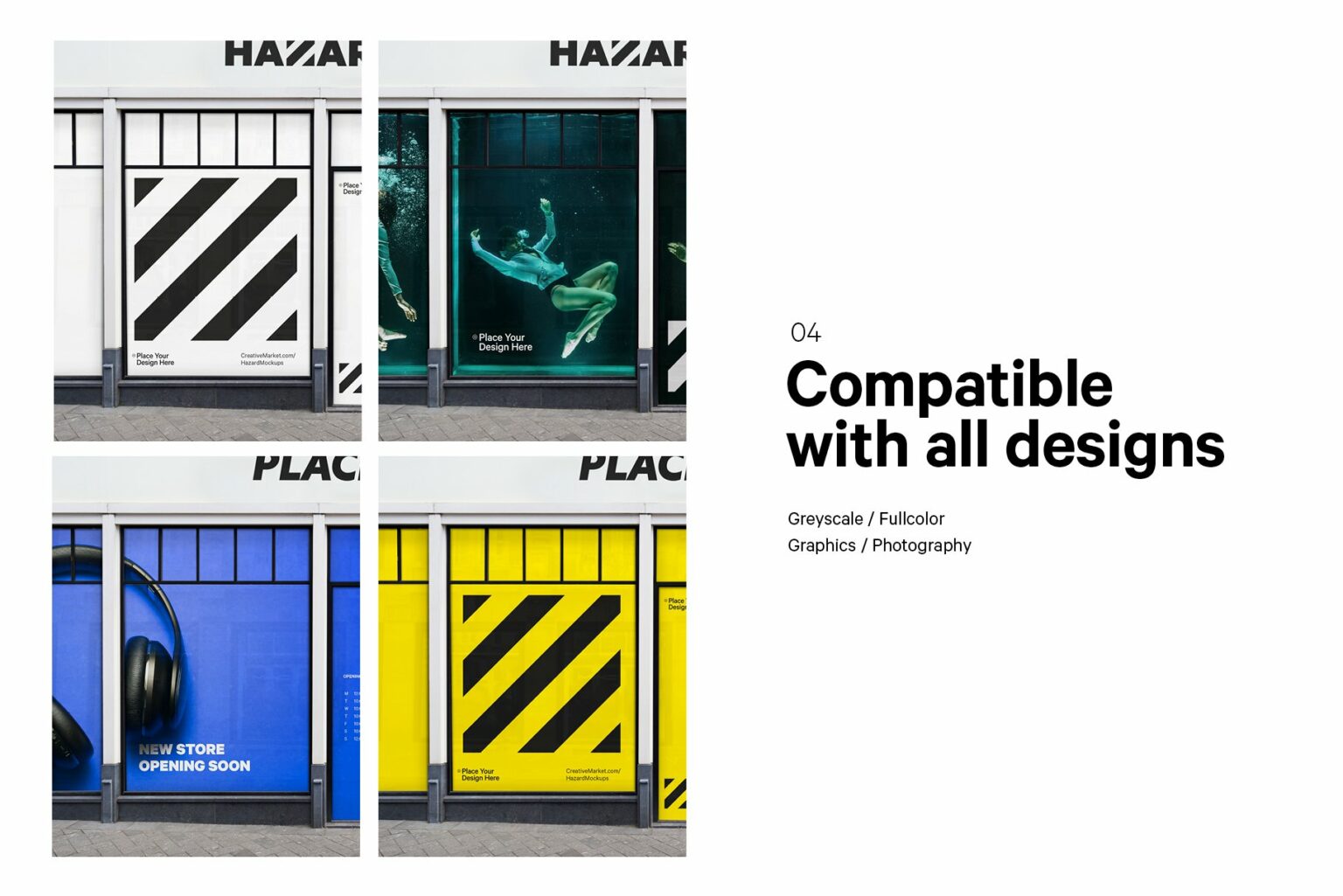 Store Window Sticker Mockup – MasterBundles