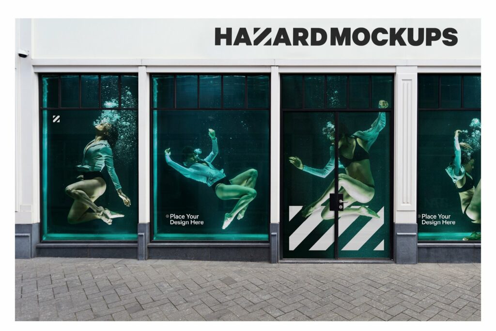 Store Window Sticker Mockup – MasterBundles