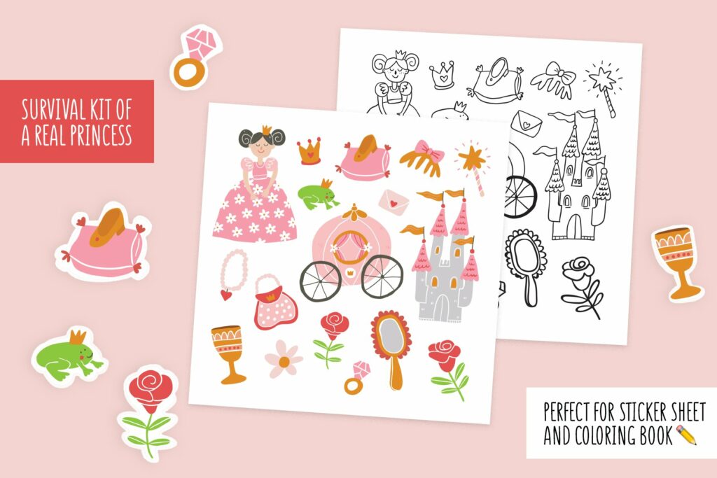 Fairy Tale Cliparts+Patterns & More – MasterBundles