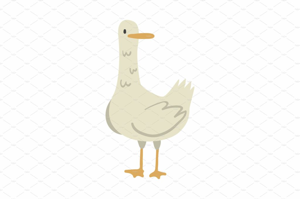 Cute Goose Farm Bird, Poultry – MasterBundles