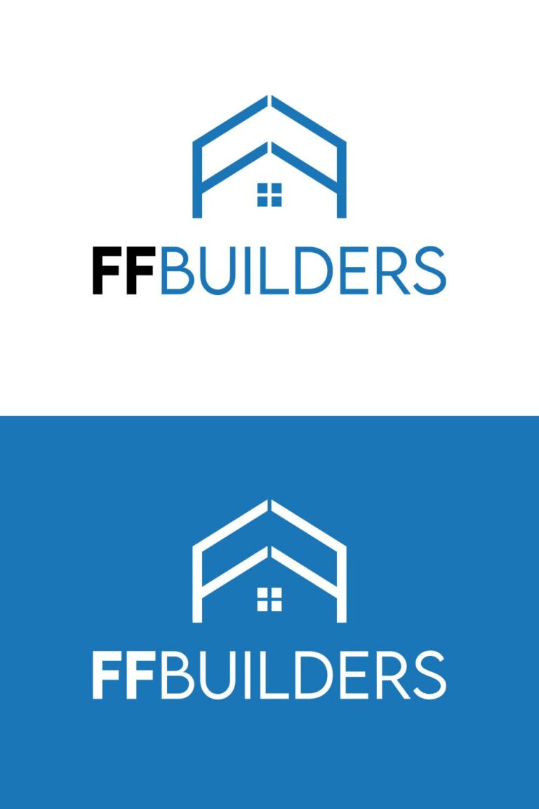 FF logo design for construction and Real estate companies - MasterBundles