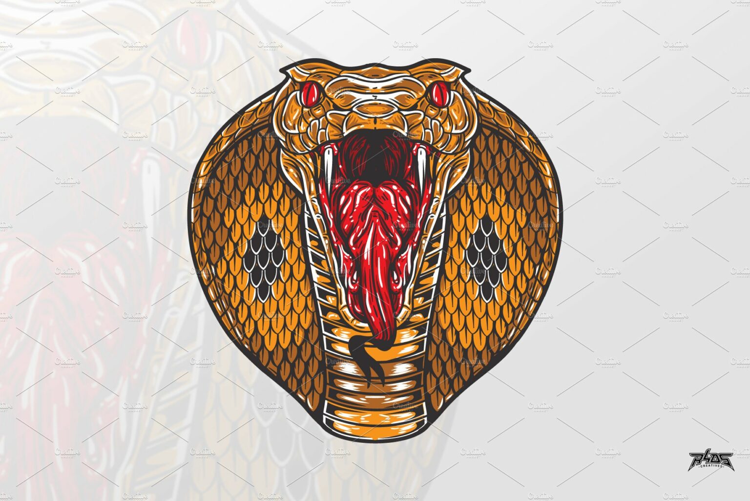 Fierce King Cobra Head – MasterBundles