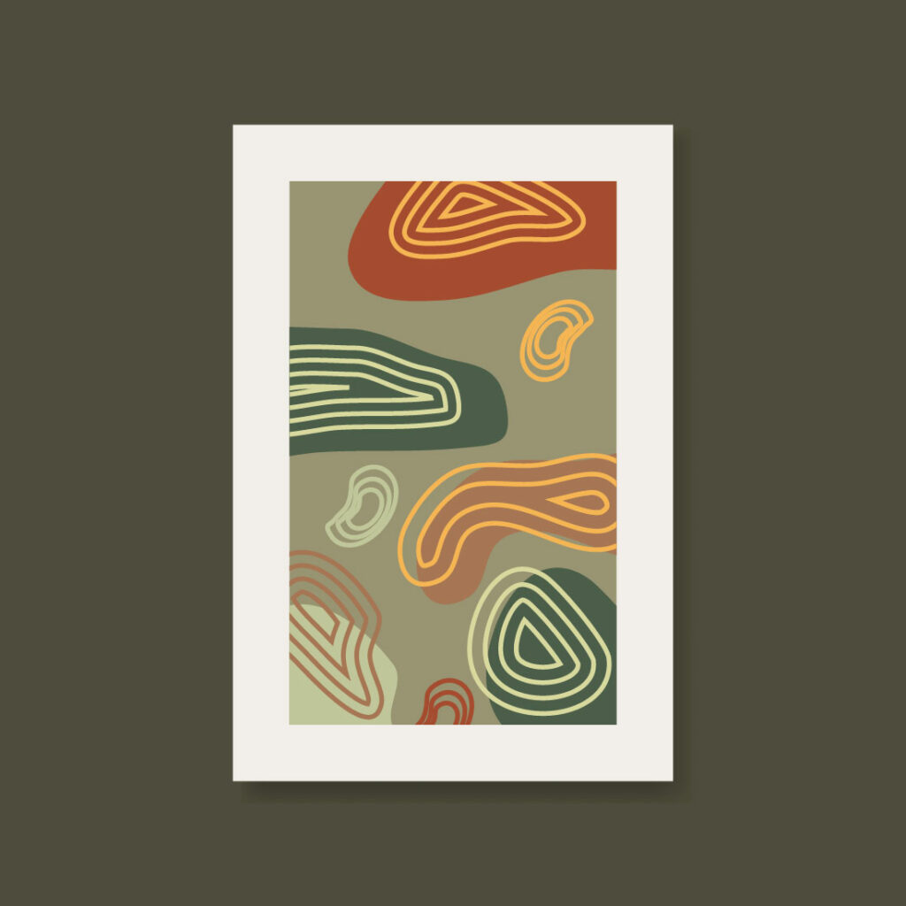 Abstract line geometric art design posters vector illustration only $5 ...