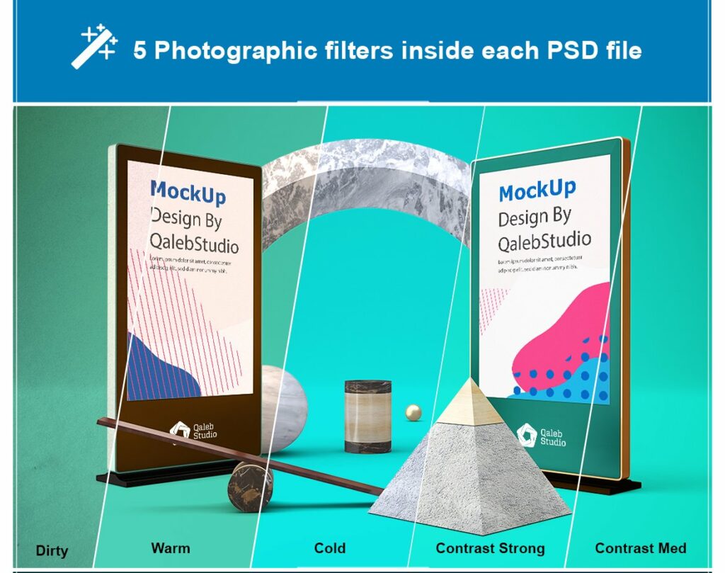 Abstract Digital Signage Mockup – MasterBundles