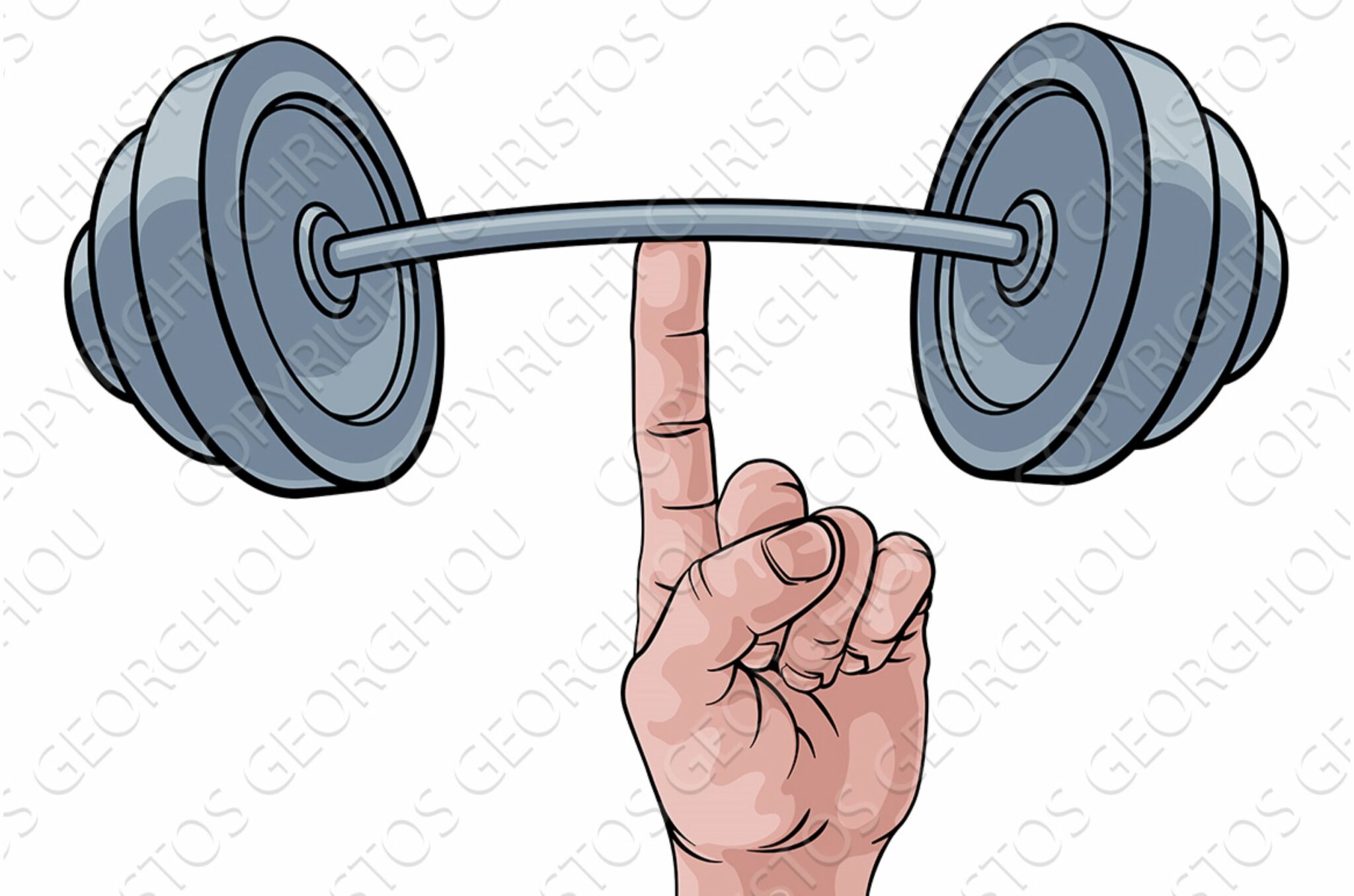 Weightlifting Hand Finger Holding – MasterBundles