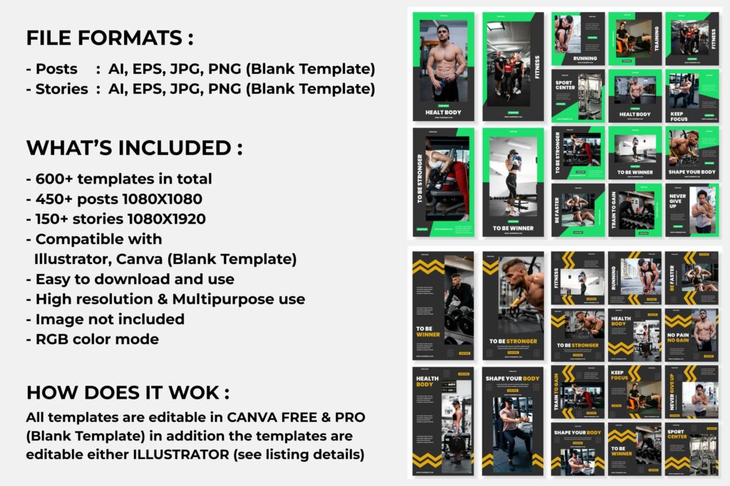 Fitness Bundle | Instagram Bundle – MasterBundles