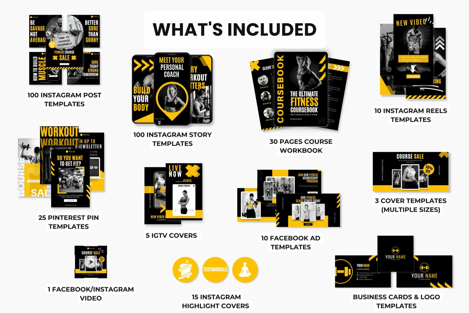 Fitness Coach Social Media Bundle – MasterBundles