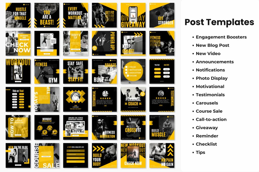 Fitness Coach Social Media Bundle – MasterBundles