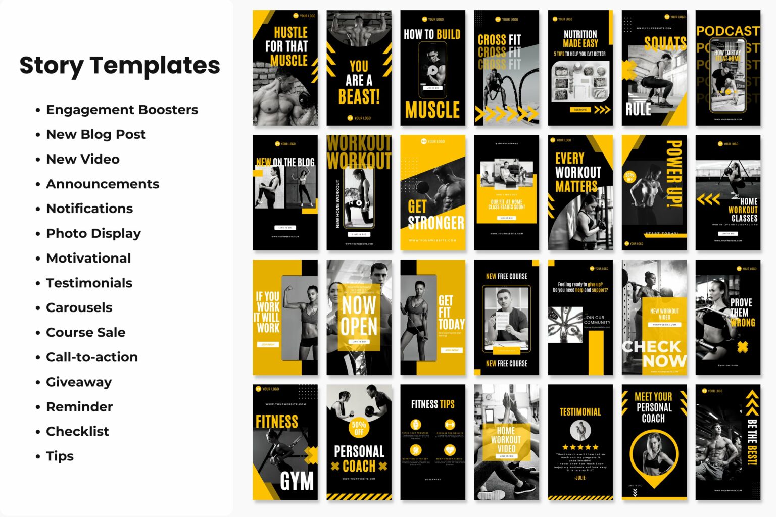 Fitness Coach Social Media Bundle – MasterBundles