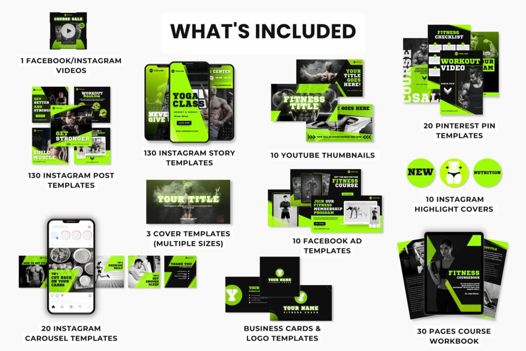 Fitness Coach Social Media Bundle – MasterBundles