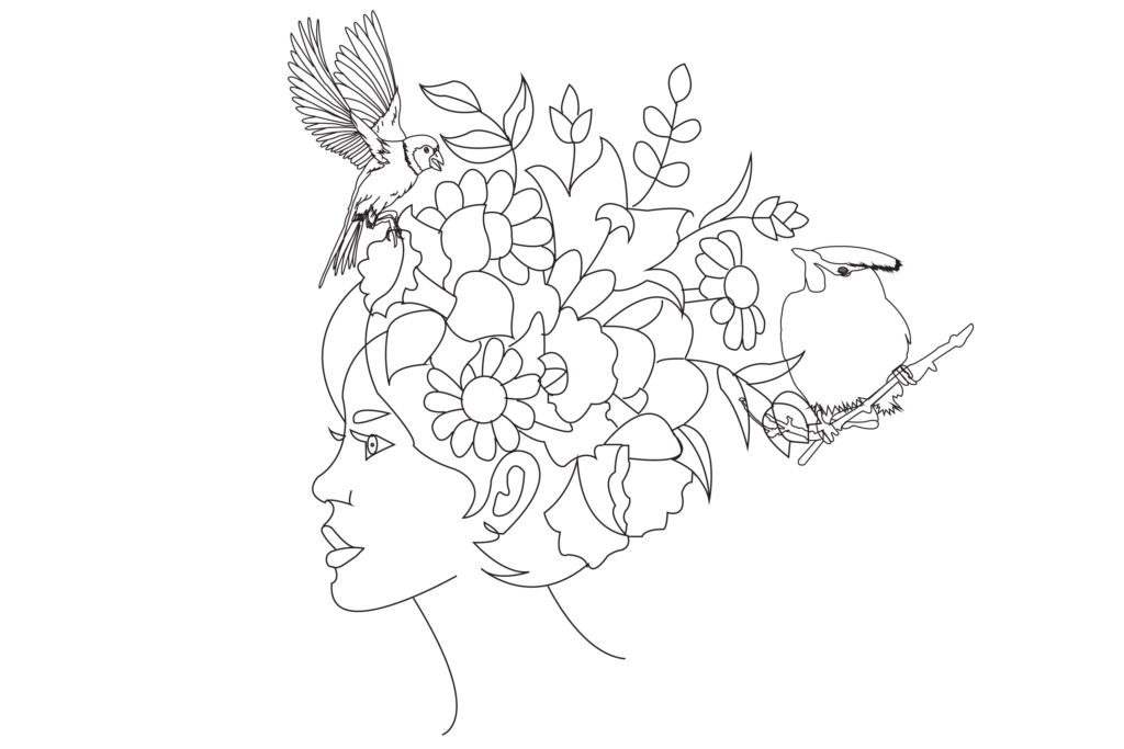 Five-Beautiful-Line Art-High Quality images-only $10 - MasterBundles