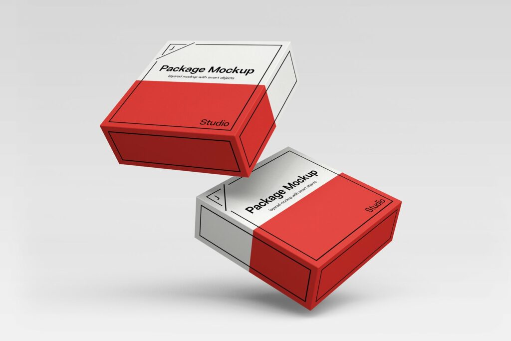 Package Box Mockup Scene Set – MasterBundles