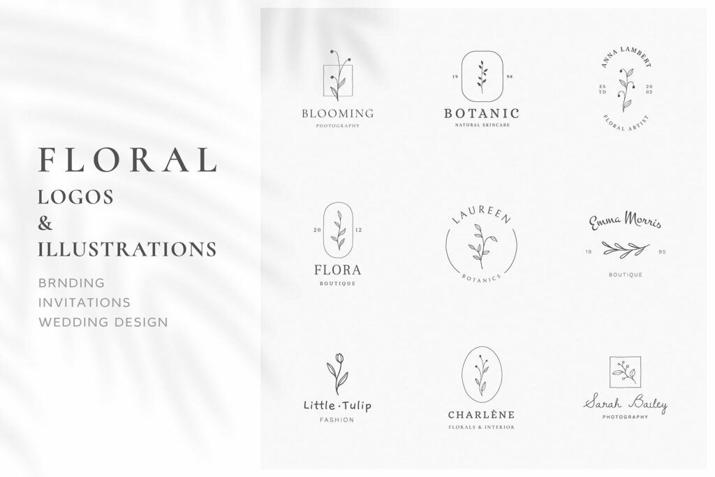 Floral Logos & Illustrations – MasterBundles