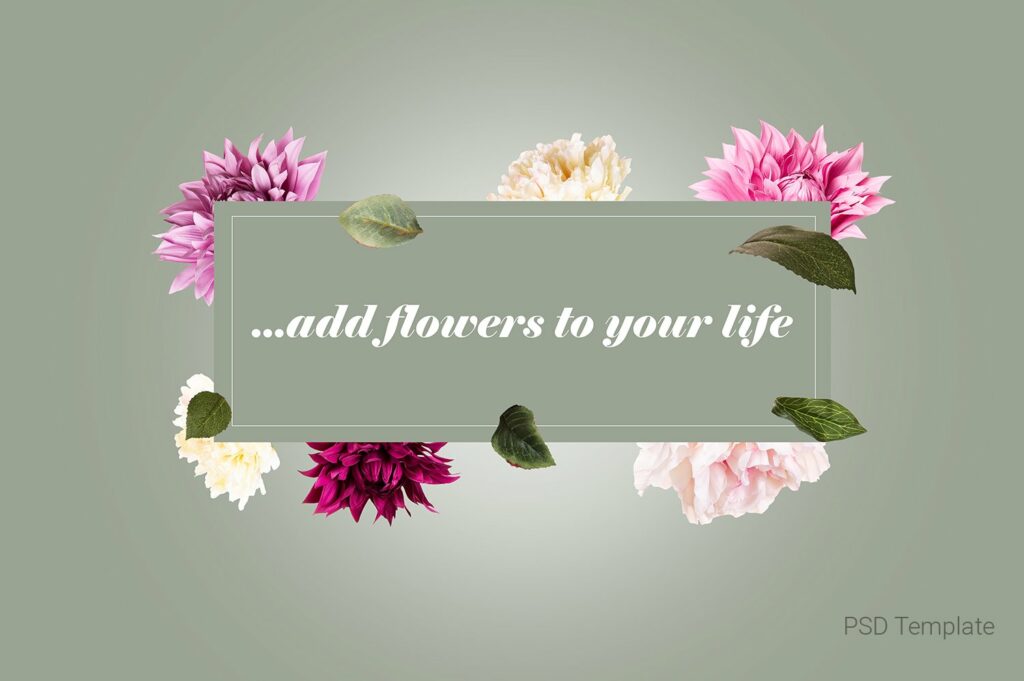 Flowers Scene Creator Mockup Set – MasterBundles