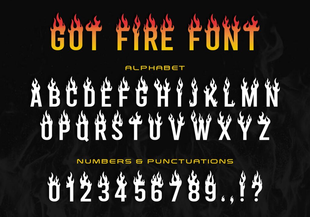 Got Fire Font – A Sizzling Hot Font – MasterBundles