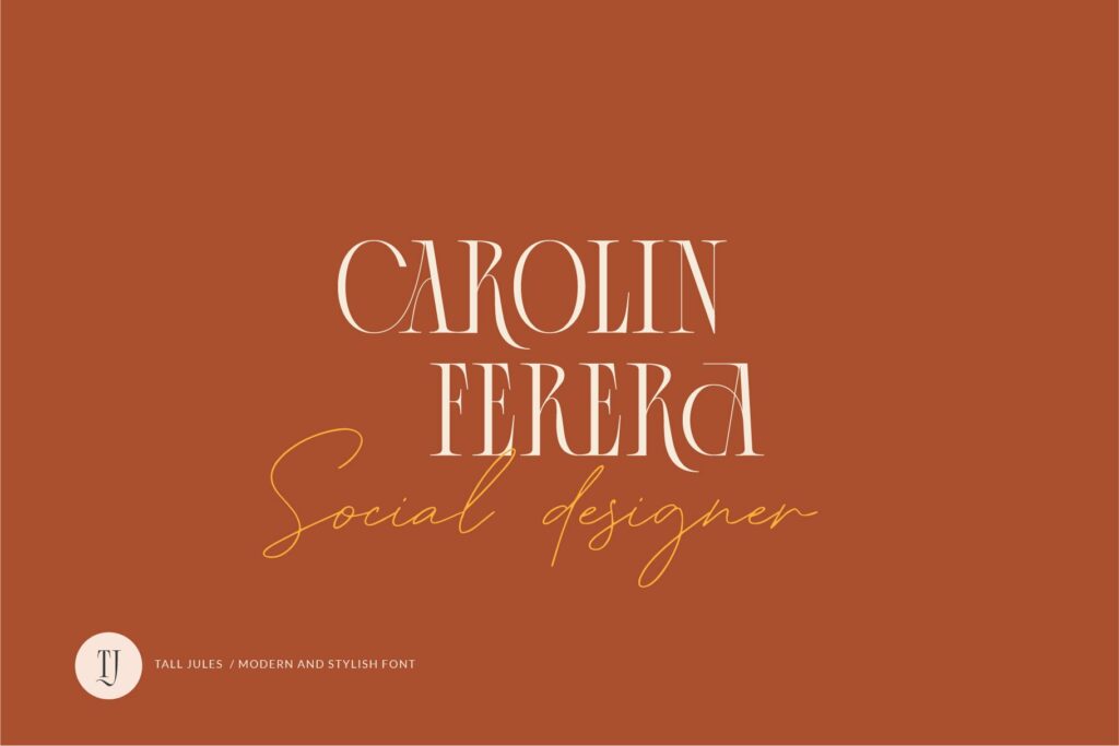 Tall Jules Modern and Stylish Font – MasterBundles