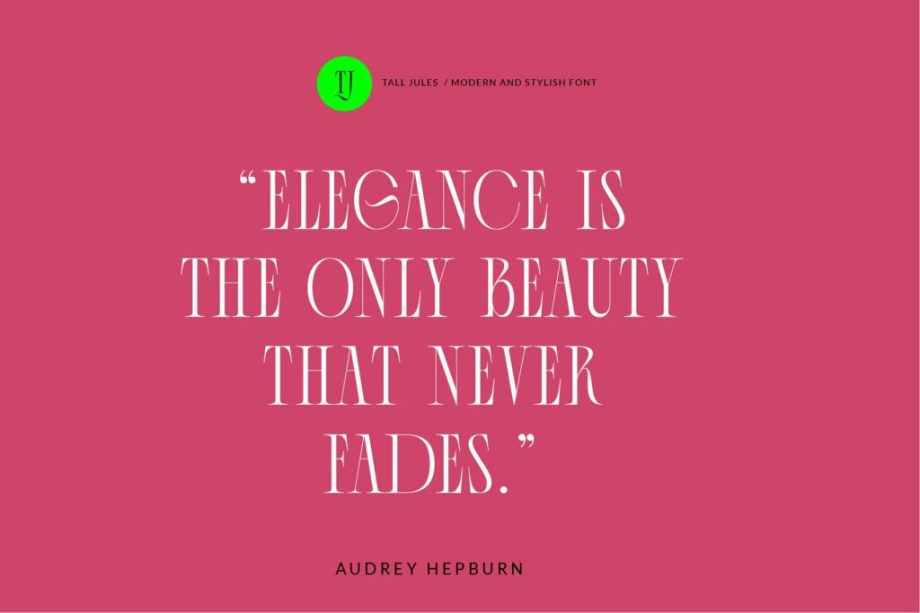 Tall Jules Modern and Stylish Font – MasterBundles