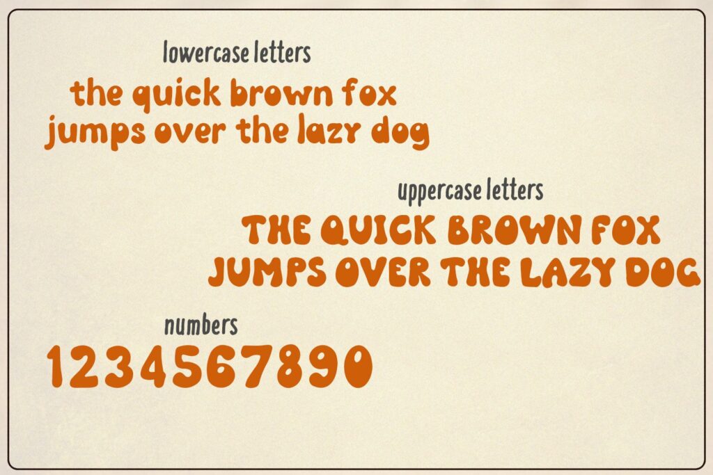 Bubbly Retro font – MasterBundles