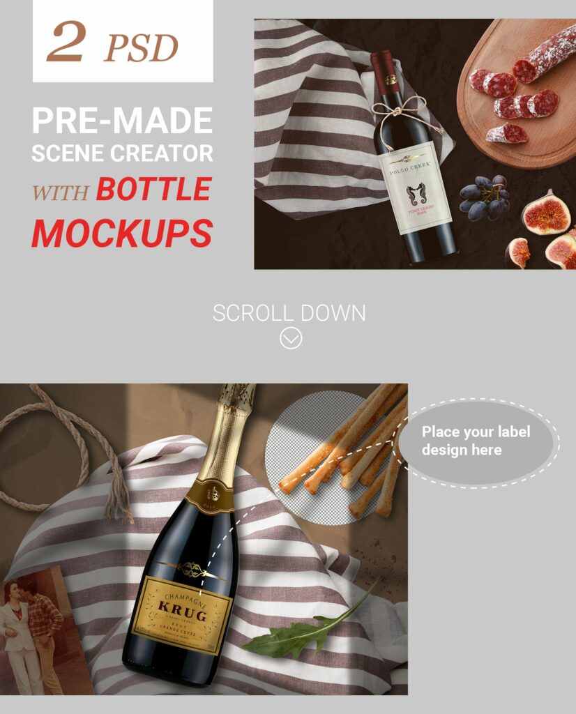 Food & Wine Scene Creator & Mockups – MasterBundles