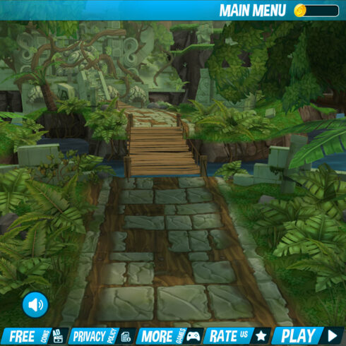 Forest Game UI Editable Template - MasterBundles