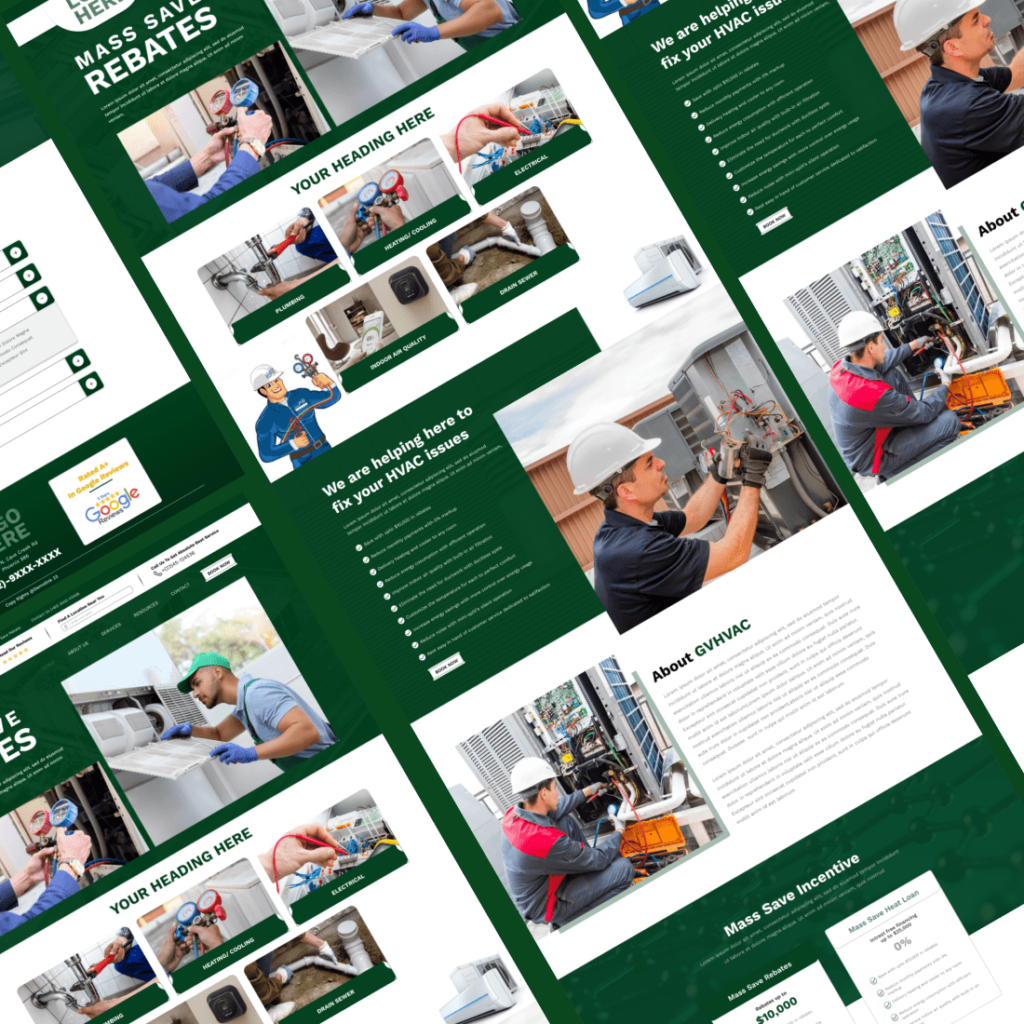 HVAC Services Website Template - MasterBundles