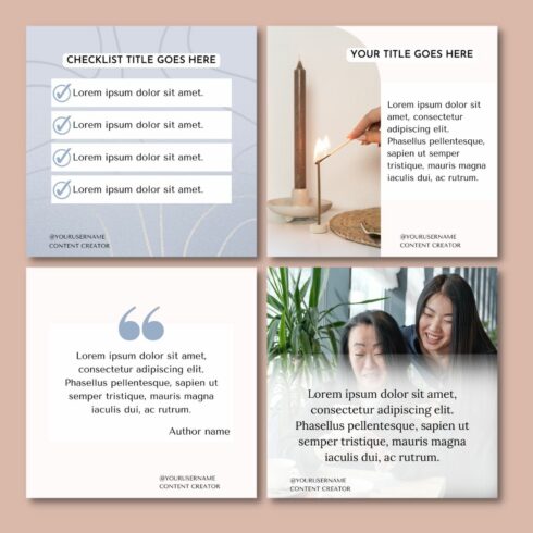 6 Free Instagram Post Canva Templates - MasterBundles