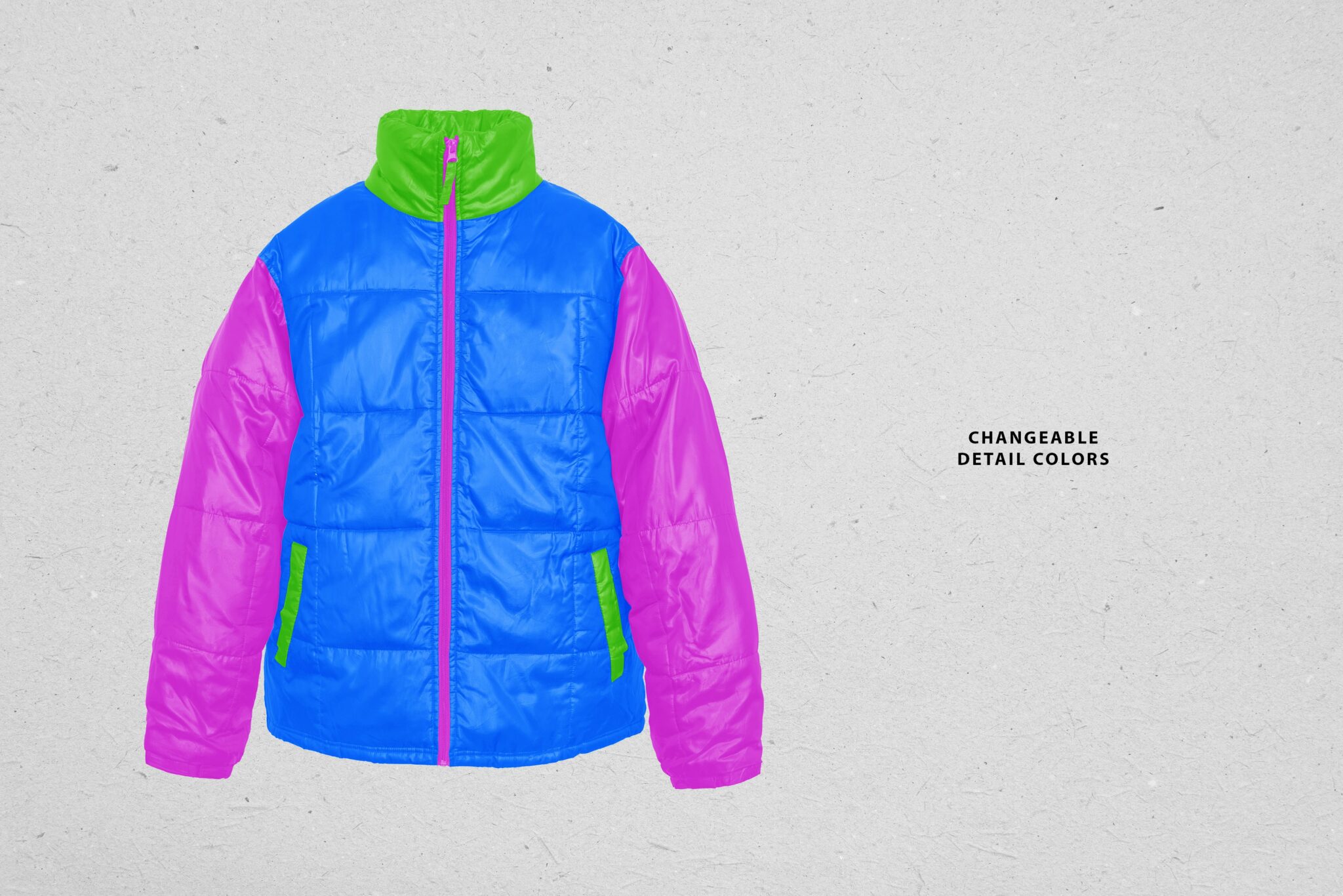 Realistic Puffer Jacket Mockup – MasterBundles