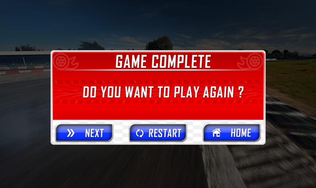 Racing Game UI Buttons Template | Game UI Bundle - MasterBundles