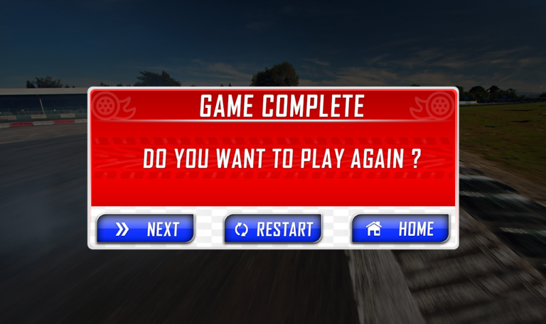 Racing Game UI Buttons Template | Game UI Bundle - MasterBundles