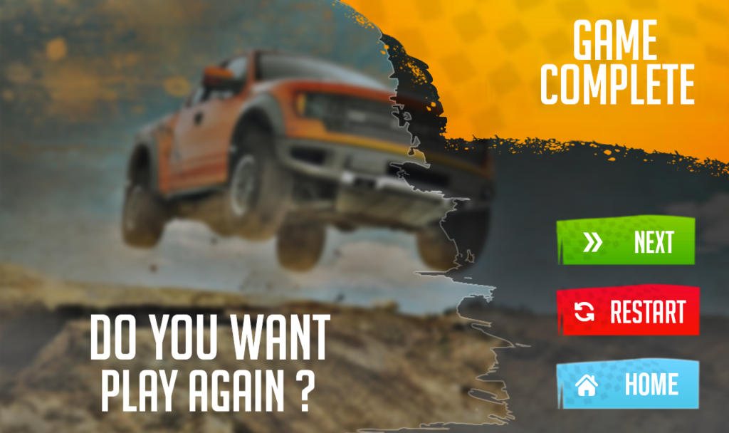 RACING GAME UI KIT | GAME BUTTON TEMPLATE - MasterBundles