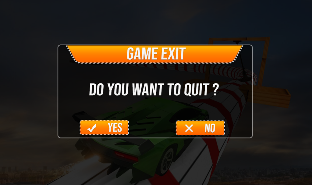 Racing Stunt Game UI Editable Template