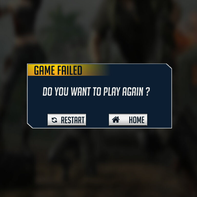 Army Commando Fight game UI Editable Template - MasterBundles