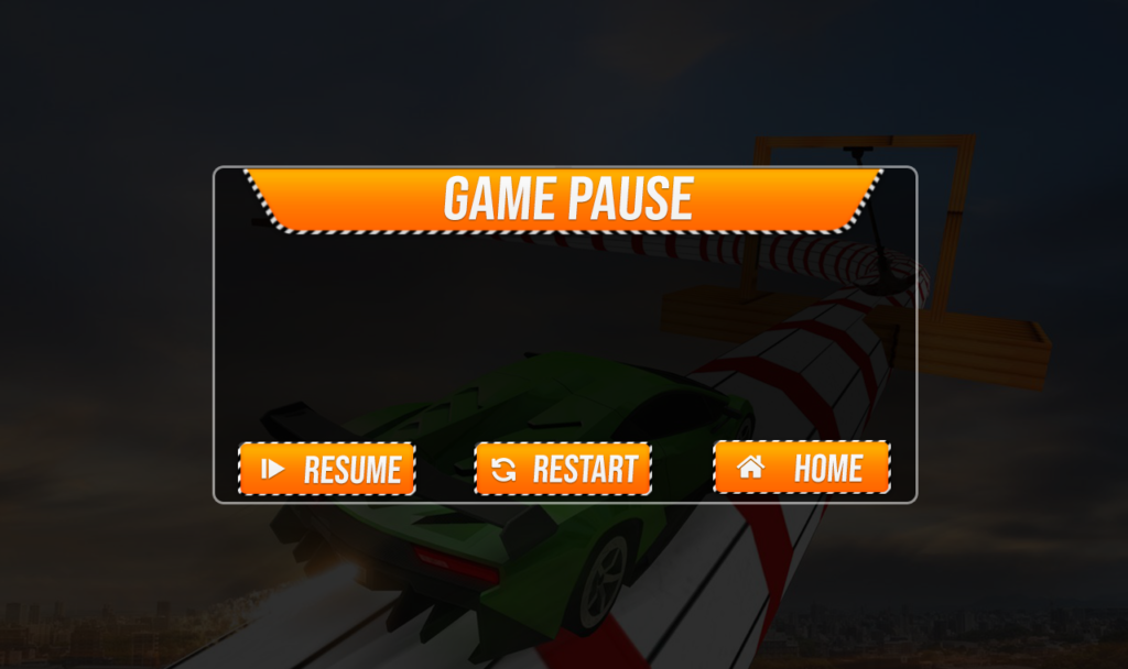 Racing Stunt Game UI Editable Template