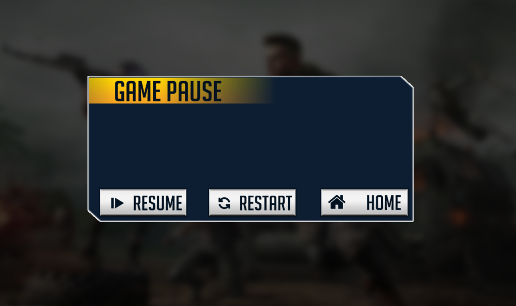 Army Commando Fight game UI Editable Template - MasterBundles