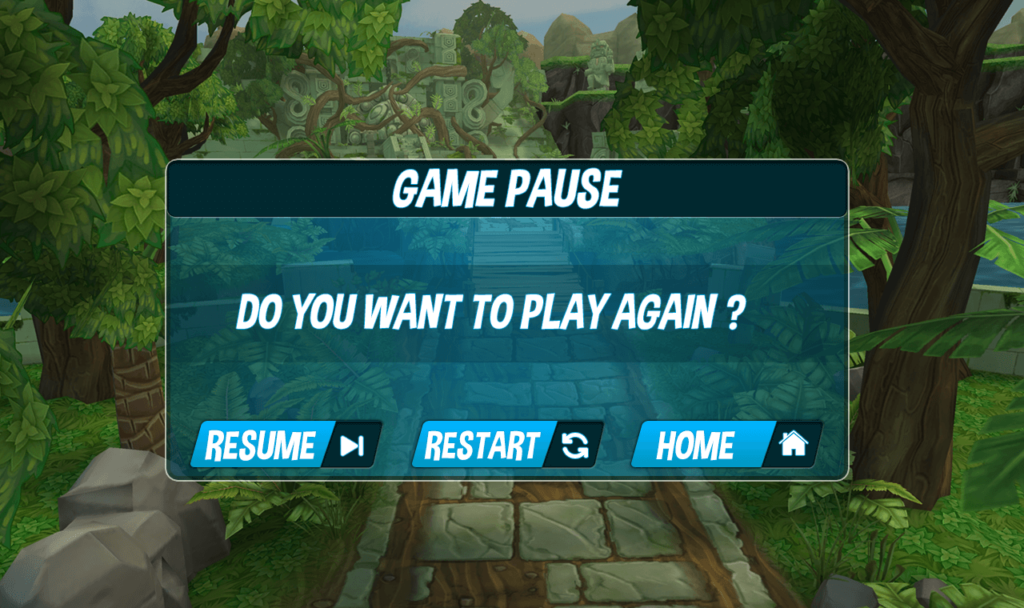 Forest Game UI Editable Template - MasterBundles