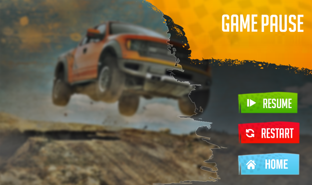 RACING GAME UI KIT | GAME BUTTON TEMPLATE - MasterBundles