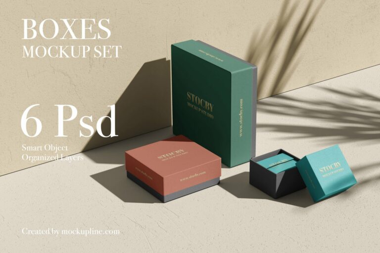 Boxes Mockup Set – MasterBundles