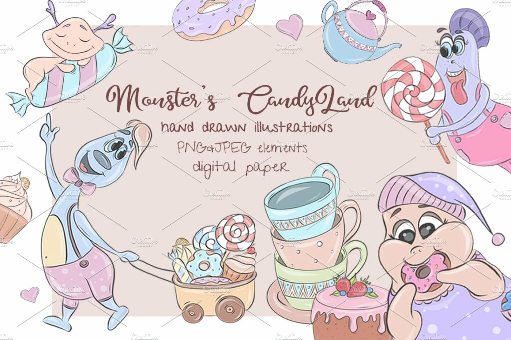 Monster's CandyLand set – MasterBundles