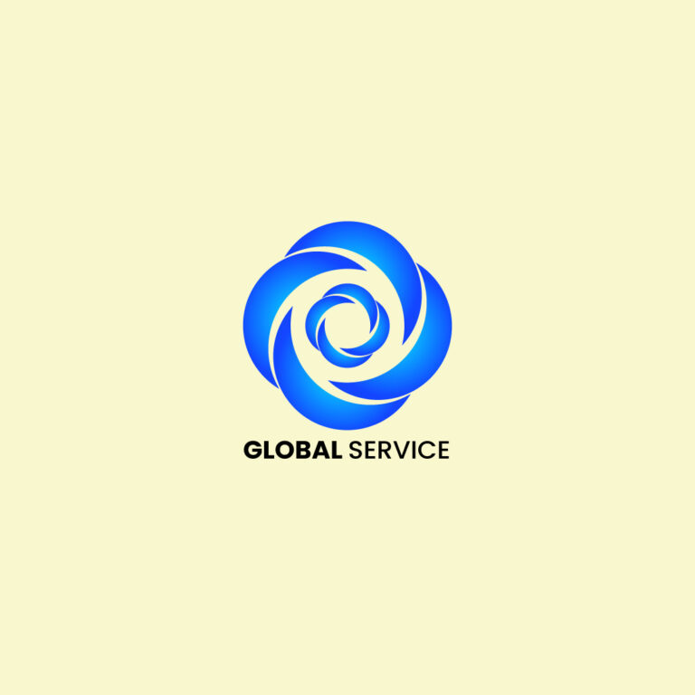 Gradient Color Global Logo Global Company Logo - MasterBundles