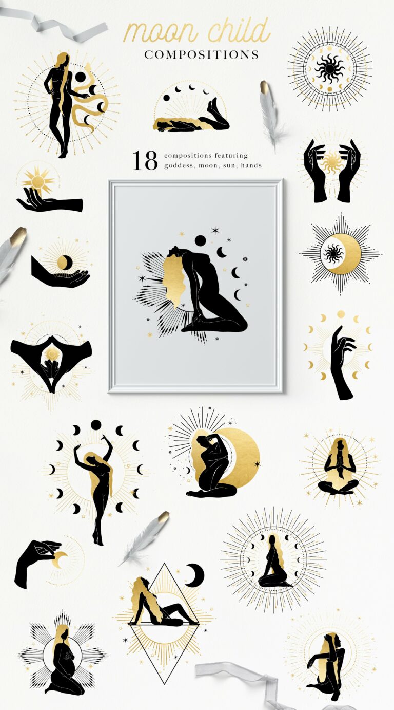 MOON CHILD Celestial Goddess – MasterBundles