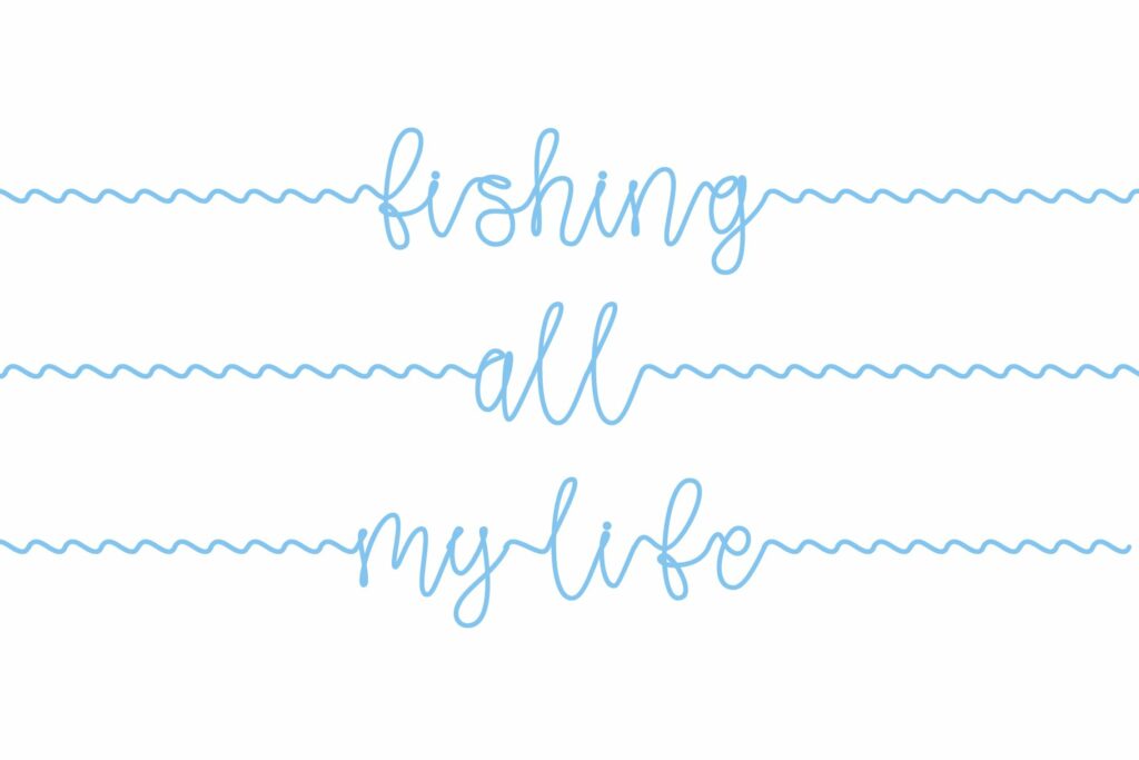 Gone Fishing - a fishing font!!! – MasterBundles