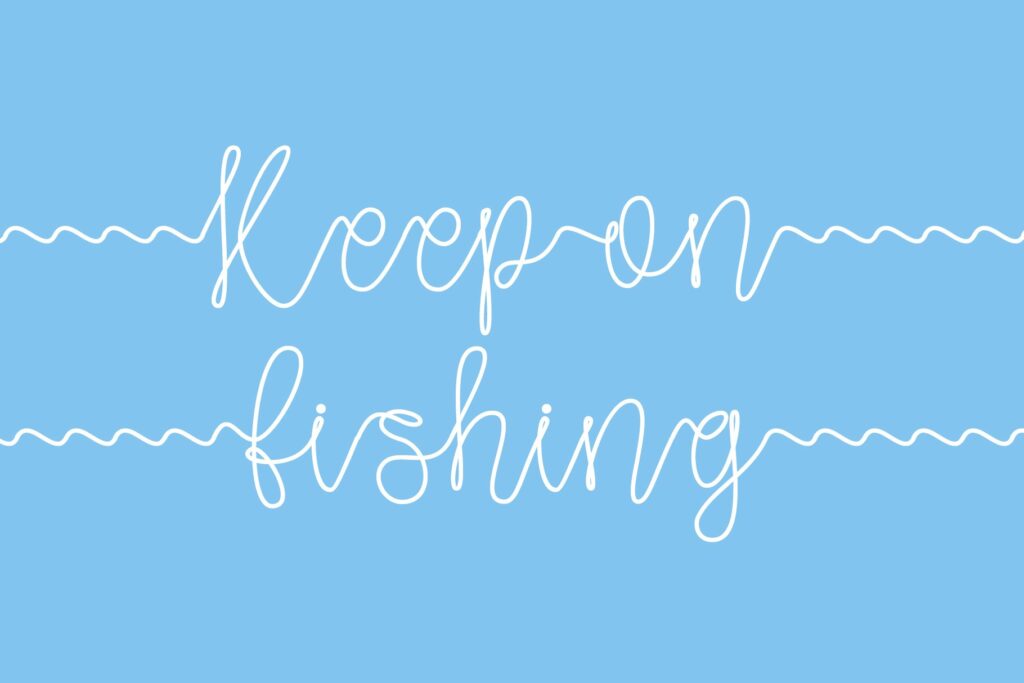 Gone Fishing - a fishing font!!! – MasterBundles