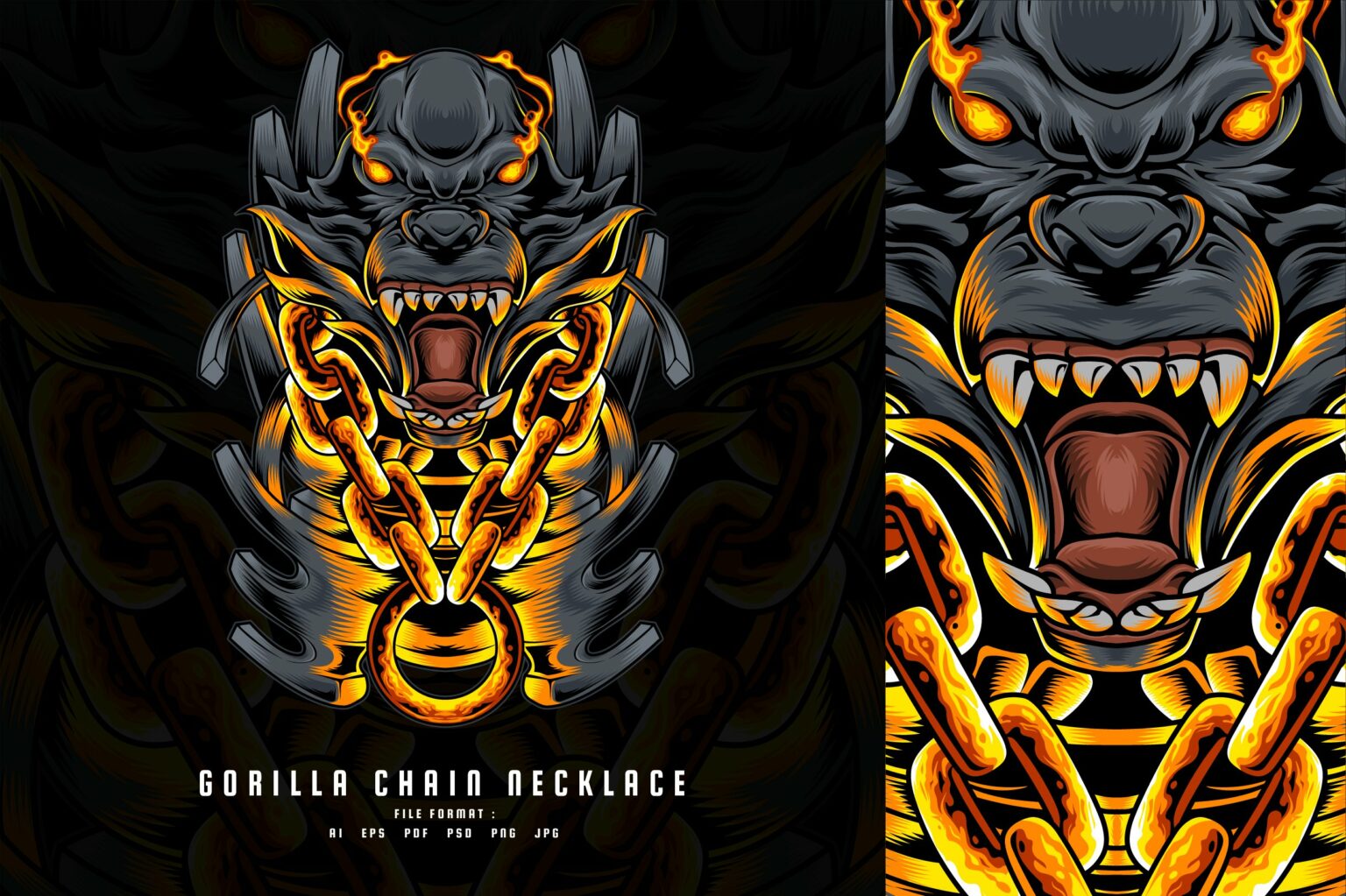 Gorilla Chain Necklace – MasterBundles