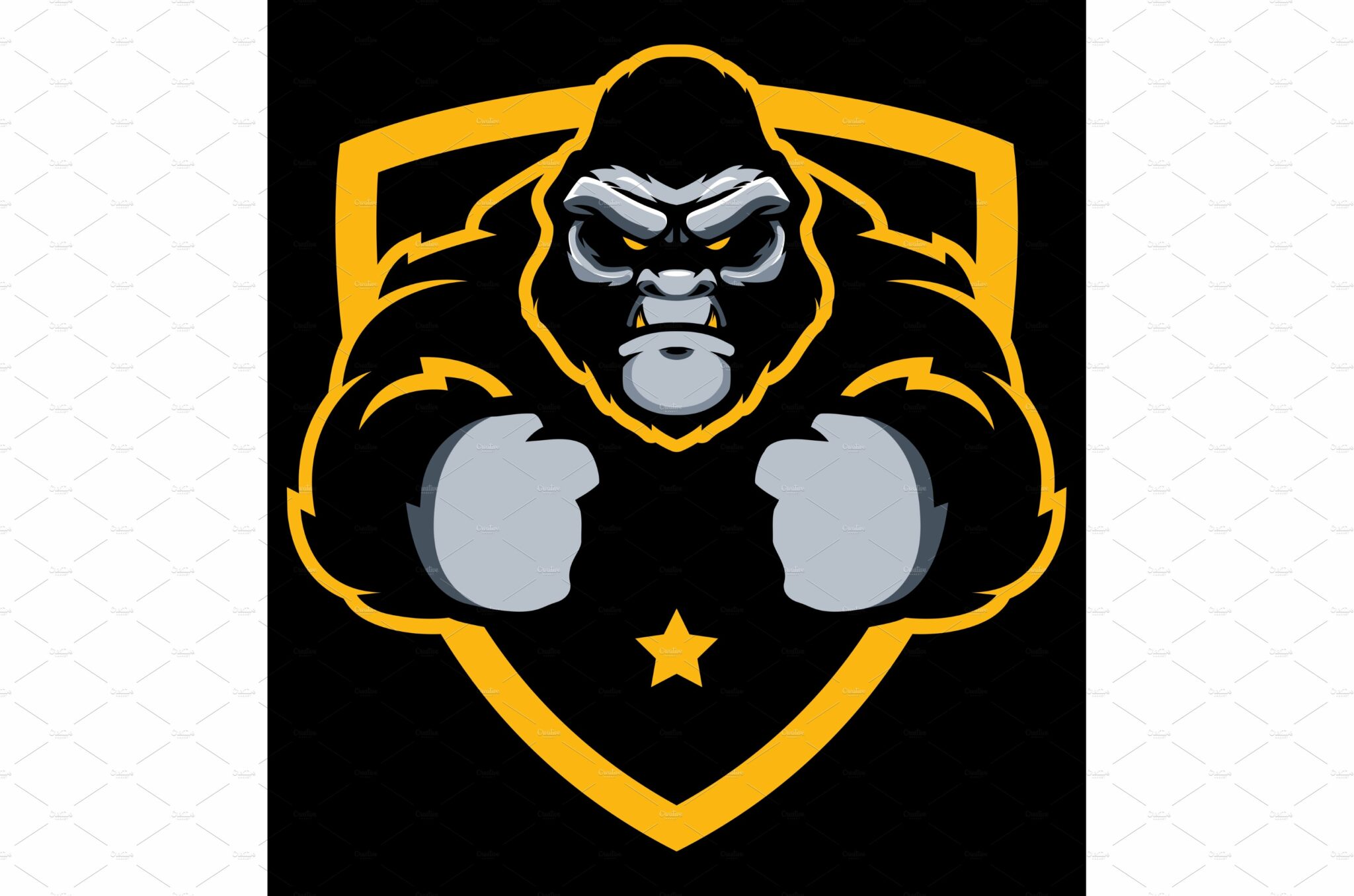Gorilla Gym Mascot – MasterBundles