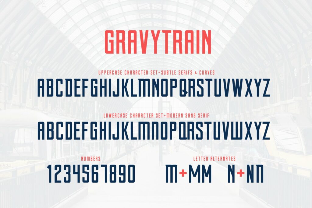 Gravytrain - A Display Font – MasterBundles