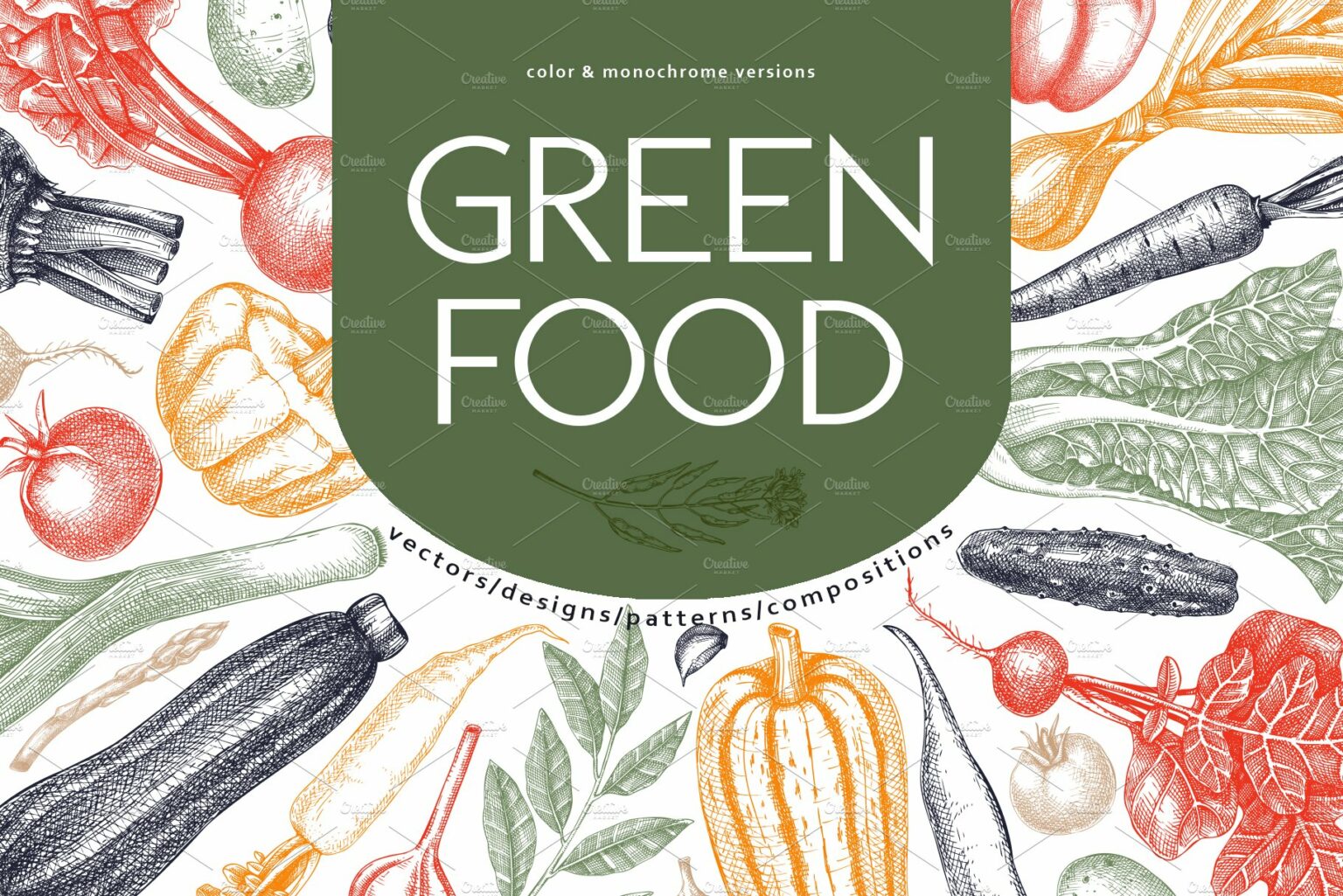 Vegetables Designs & Patterns – MasterBundles