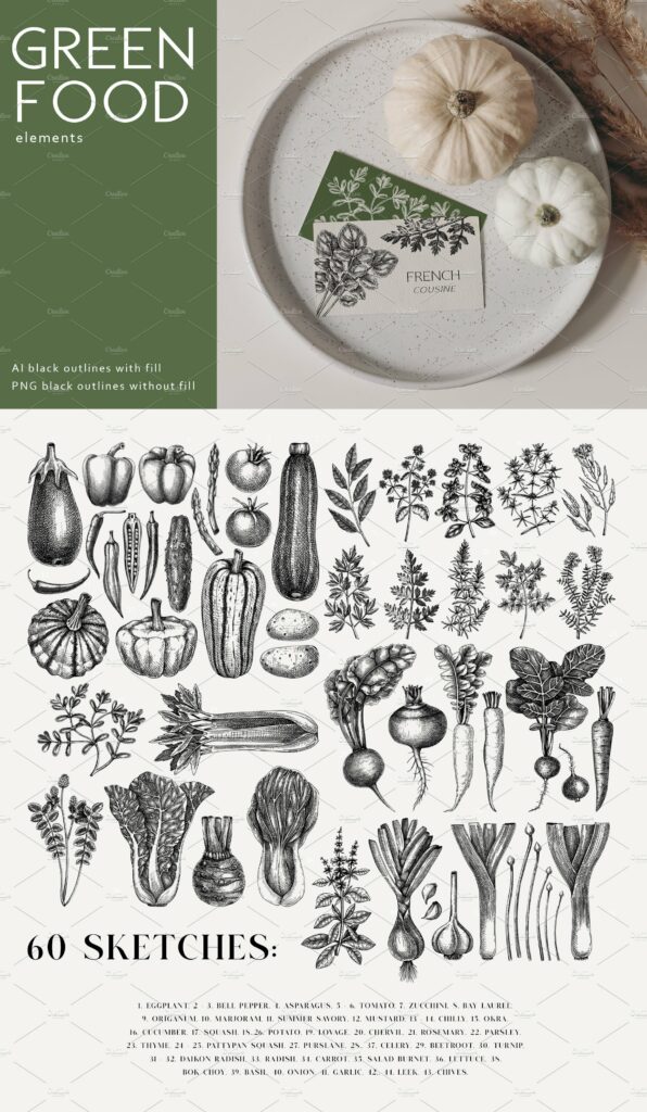 Vegetables Designs & Patterns – MasterBundles