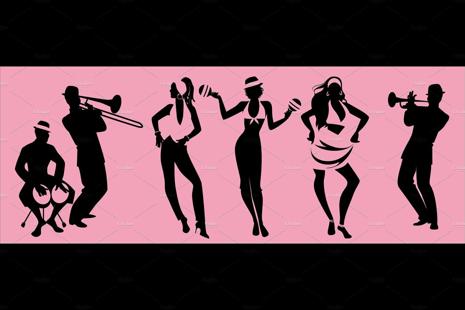 Salsa dancing group III – MasterBundles
